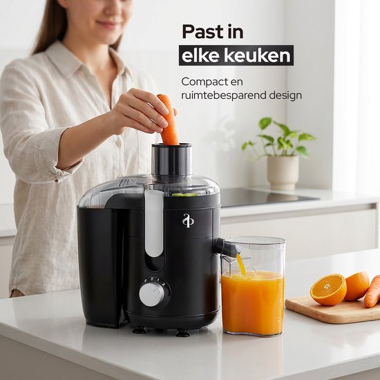 SEPH Slow juicer - Sapcentrifuge - Sapmaker voor Groenten & Fruit - RVS ...