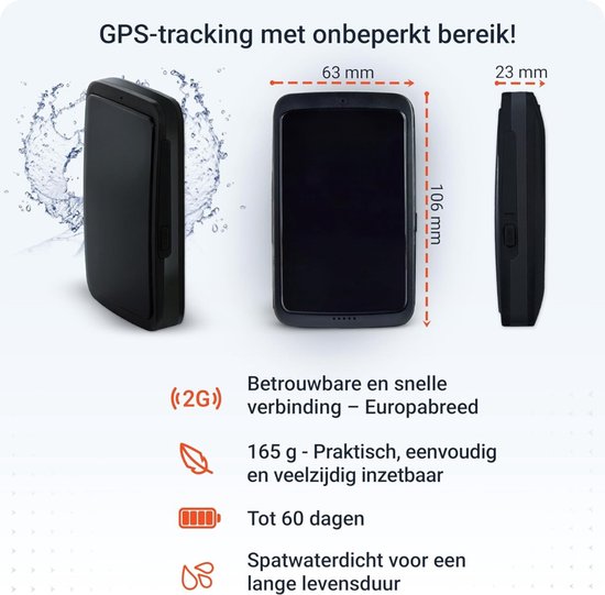 RVV® GPS Tracker fiets - GPS Tracker - GPS Trackers - Zwart - 6cm x 2cm ...