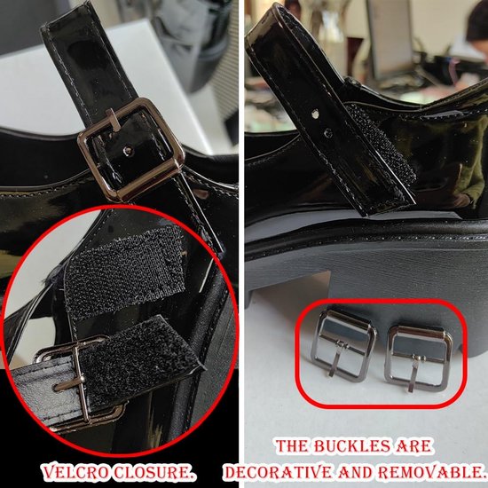 Dames Platform Mary Jane Schoenen met Chunky Zool | bol