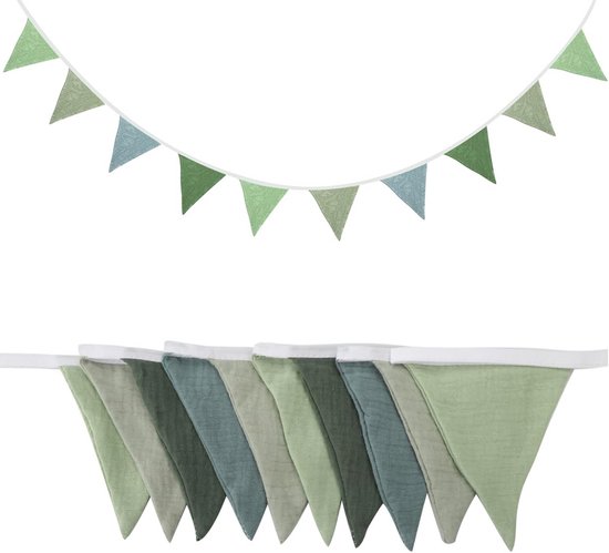 Decoratieve Vlaggenlijn Stoffen Slinger voor Kinderkamer en Slaapkamer ...