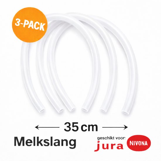 3-pack melkslang voor Jura melksysteem - siliconen cappuccino slang ...