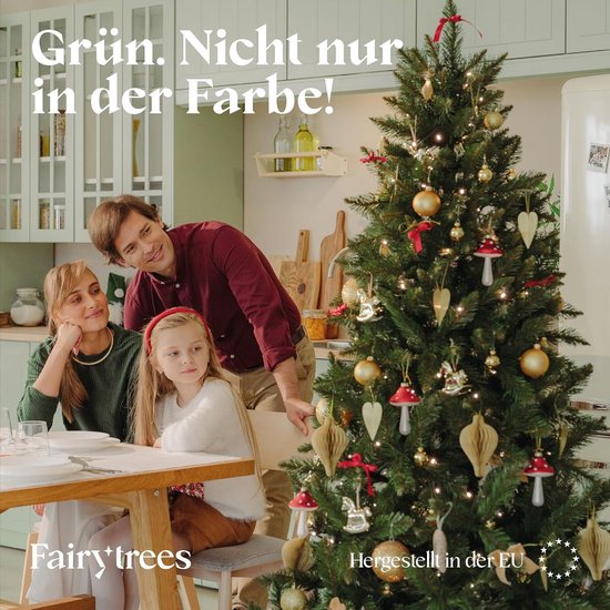 Kunstkerstboom Vuren Naturel 150 cm met Houten Standaard | bol