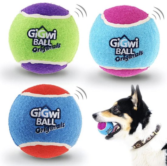 3 stuk - Gigwi Ball - Speelgoed - | hond bal | 5 cm | bol