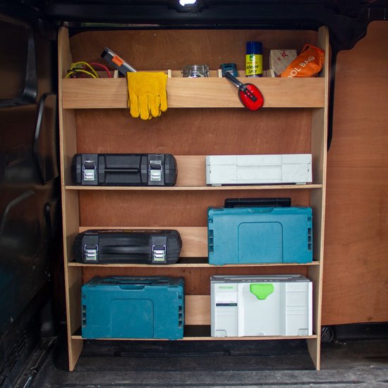 Bedrijfswageninrichting Interieur Ford Transit Custom SWB + LWB - Hout ...