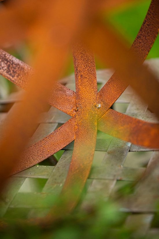 Decoratieve Roestige Metalen Bal voor Tuin en Buiten | bol