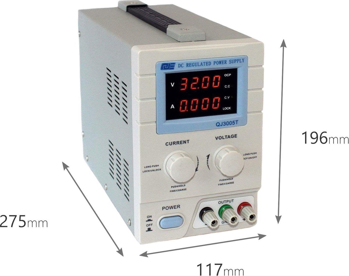 Regelbare voeding 0-30V,0-5A | bol