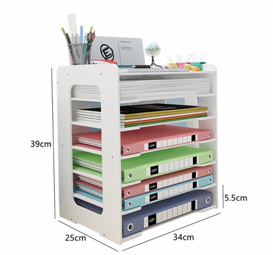 Bureau Organizer Met A4 Documenthouder - Voor Brieven En Papier ...