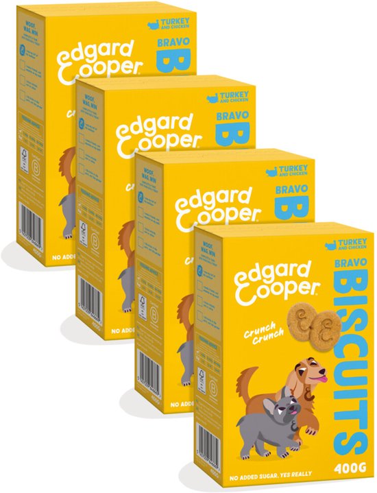 4x Edgard & Cooper Biscuit Turkey 400 gr | bol