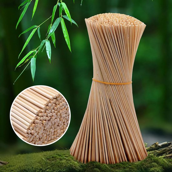 500 Ronde Houten Stokjes voor Knutselen - 30 cm x 3 mm - Ideaal voor ...