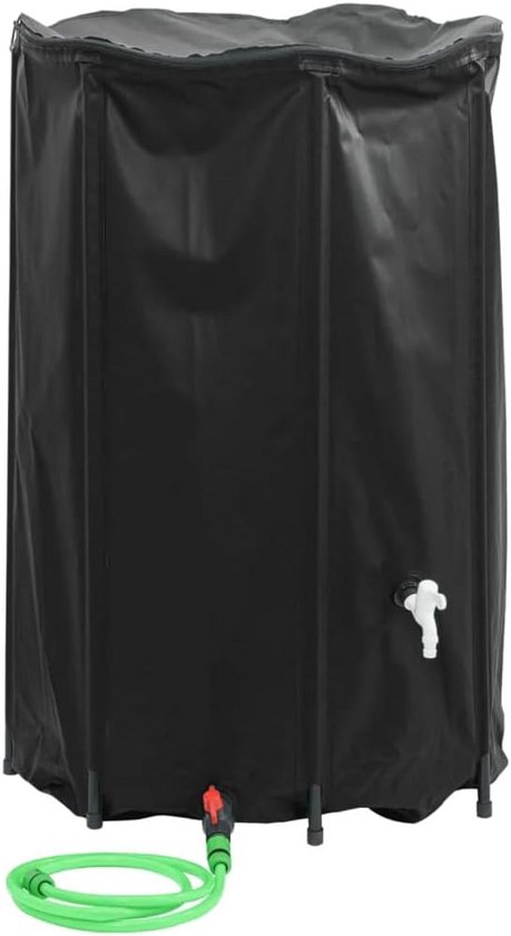 Opvouwbare IBC Watercontainer met Kraan 1000L - PVC Regenton voor Tuin ...