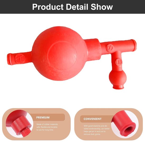 Rubber Pipette Filler - Suction Ball - 3 Valves Lab Pipette Filler Bulb ...