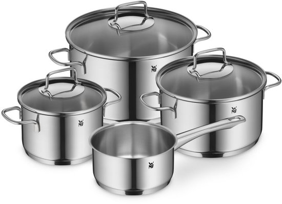 WMF Astoria - Pannenset - 4-delig - RVS - Inductie - Ergonomisch | bol
