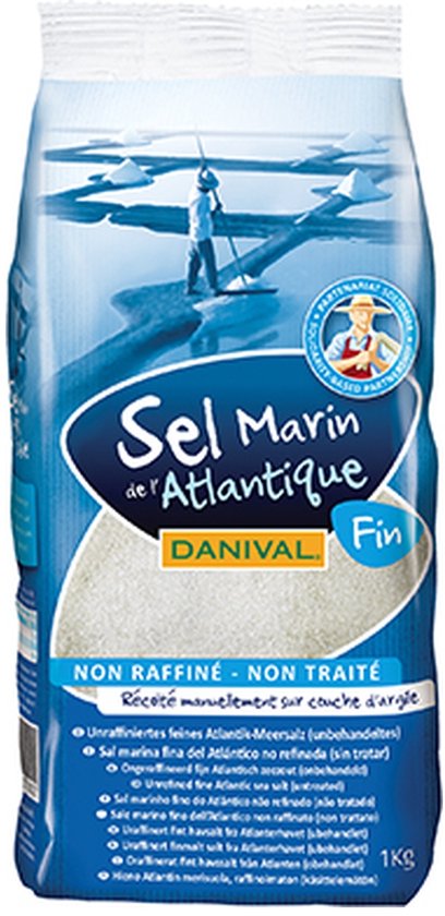 Ongeraffineerd fijn Atlantisch zout 1 kg|Fine Atlantic Unrefined Salt 1 ...