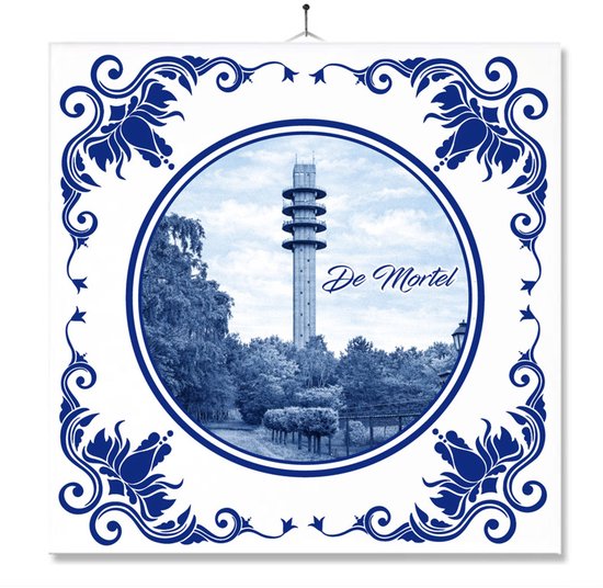 Tegel Met Opdruk | De Mortel | Delft Blauw | Cadeau | Inclusief ...
