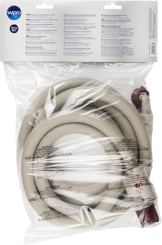 Universele Waterstop Waterslang voor Wasmachine en Vaatwasser - 4 Meter ...