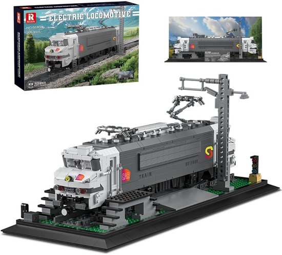 Reobrix 66803 Elektrische trein retro classic bouwset | Locomotief ...