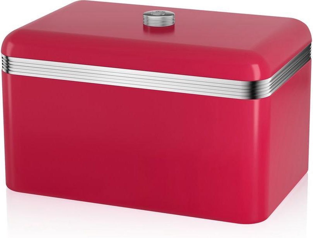 Swan Broodtrommel - Rood - 18 Liter - 24x36x24cm | bol