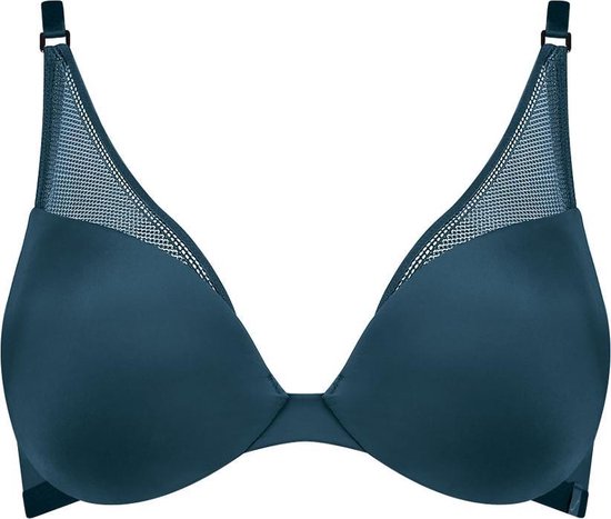 S by sloggi Symmetry Voorgevormde Push-Up BH - Petrol - Maat 80C | bol