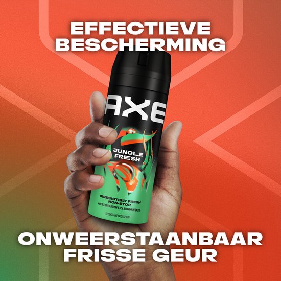 Axe Deodorant Bodyspray Jungle Fresh 150 ml - Bulkverpakking - 3 stuks ...