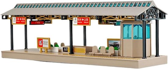 Modelbouw Station - Miniatuur Spoorweg - Diorama Hobby - 1:64 Schaal ...