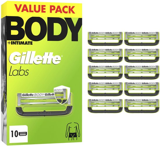 GilletteLabs Body + Intimate Scheermesjes - 10 stuks - van Gillette | bol