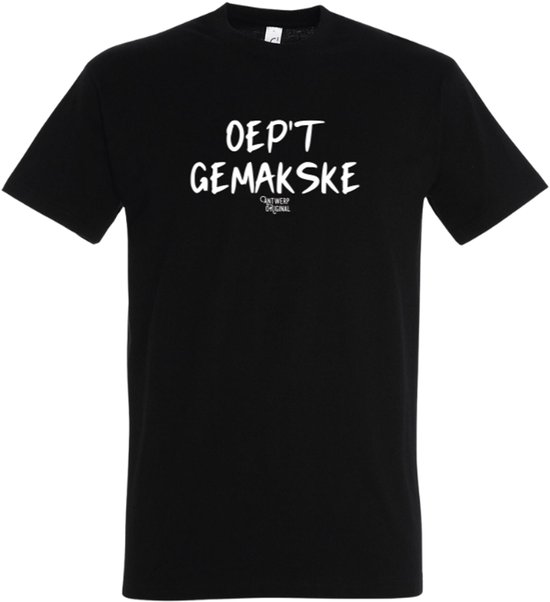 Antwerps Tshirt – OEPT GEMAKSKE - ZWART - Maat S | bol