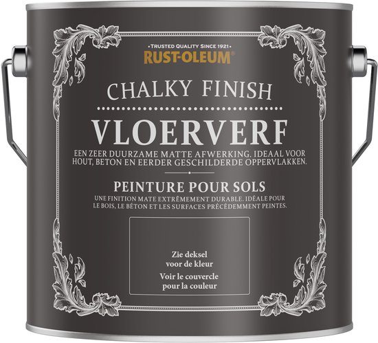 Rust-Oleum Vloerverf Chalky - Rozelinde 2,5l | bol