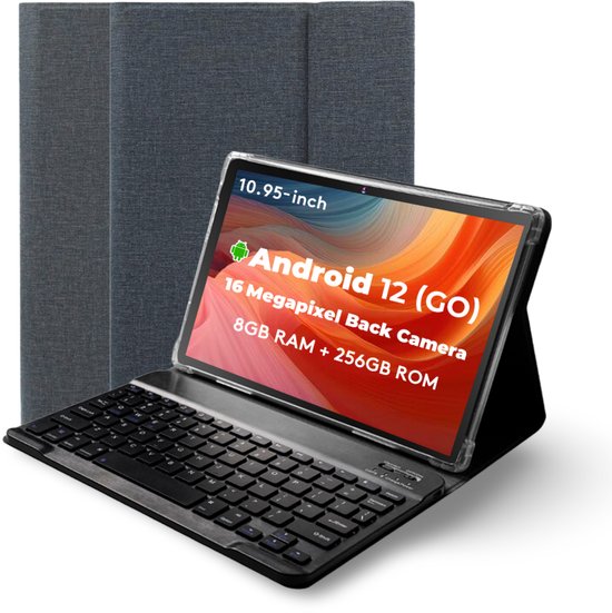 Hot Pepper DT50 Android Tablet 10 Inch - Met Toetsenbord en Tablet Hoes ...
