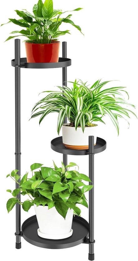 Plant Stand Indoor Black Metal Corner - 3 TierDeze aanpassing zorgt ...