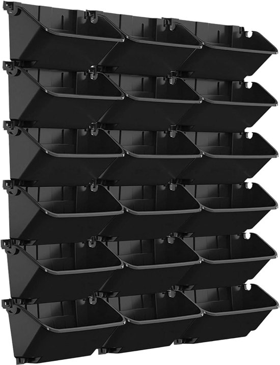 Self Watering Vertical Pocket Garden Wall Planter 18 Pcs Outdoor ...