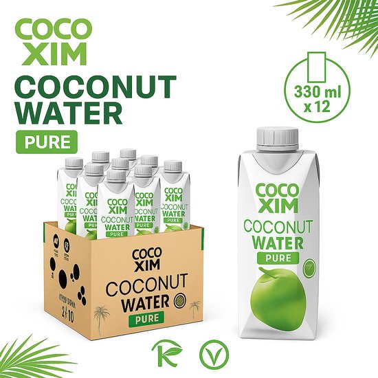 COCO XIM kokoswater - puur en zuiver, niet van concentraat - 330 ml | bol
