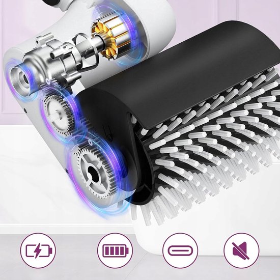 Elektrische Rolborstel - Vloerborstel - Twee instelbare ...