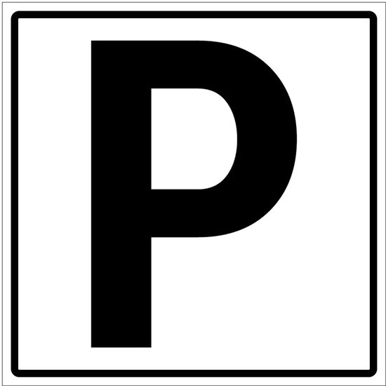 Letter P sticker - 30 x 30 cm | bol