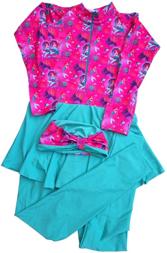 Meisjes Burkini, Boerkini, Groen-vlinders 10 jaar | bol