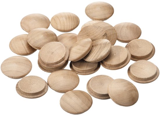 Wooden Stopper, 25 Pieces, 30 x 25 mm - Beech Wood Button Stopper ...