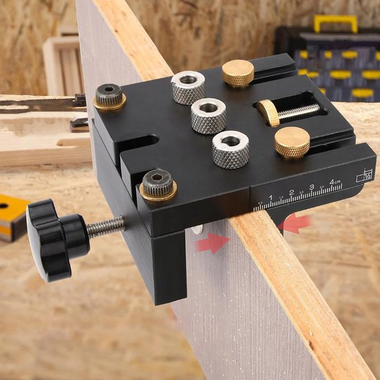 Boormal met positioneringsclip - 3-in-1 ponsgereedschap voor ...