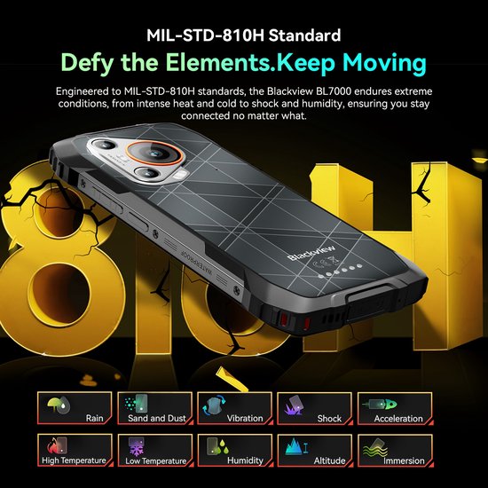 Blackview BL7000 - 5G AI - Outdoor Smartphone - 24GB + 256GB - Android ...