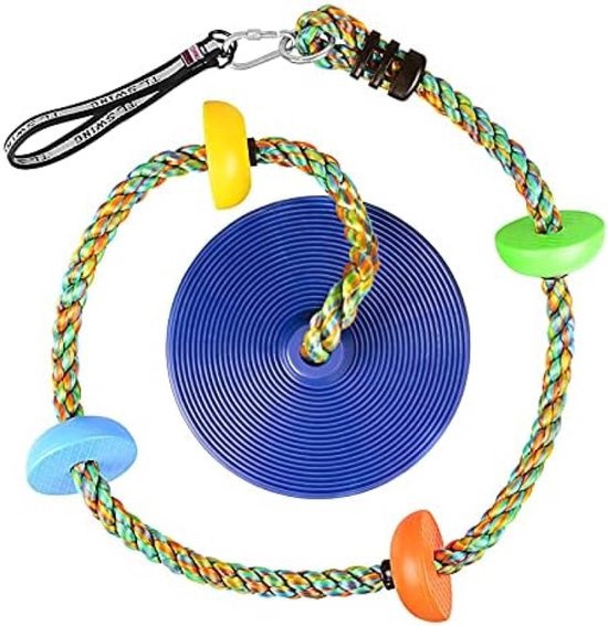 Klimtouw Swing Boom Kids Swing met Platform en Disc Swing Seat Set ...