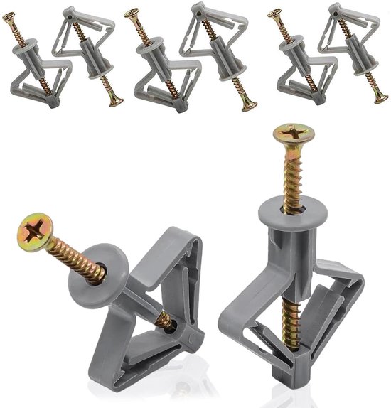 Allecto Plus - Gipsplaatpluggen voor holle ruimtes - 20 stuks inclusief ...