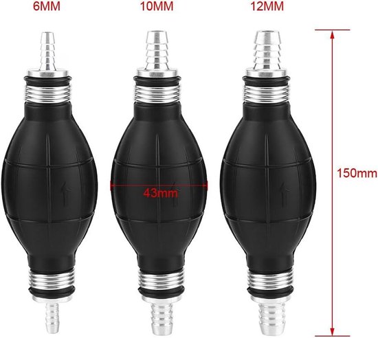 Transferpomp Universele Rubber & Aluminium Brandstofpomp - Handpomp ...
