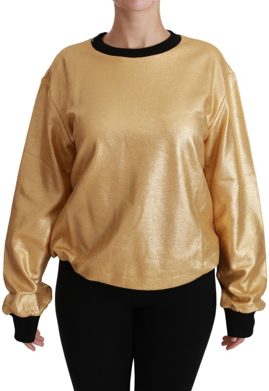 Dolce Gabbana Metallic Sweatshirt Gold Wo Sweaters | bol