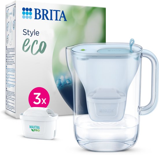 Brita Style Eco Waterfilterkan Blauw + 3 Maxtra Filterpatronen | bol