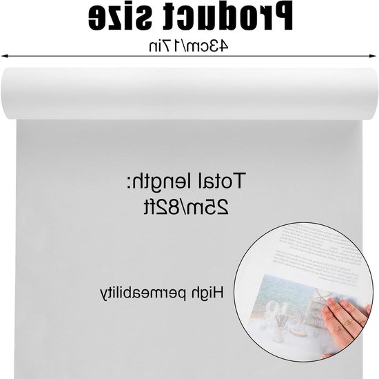 Transparante rol papier 26gsm verpakkingsmateriaal & schetsrol ...