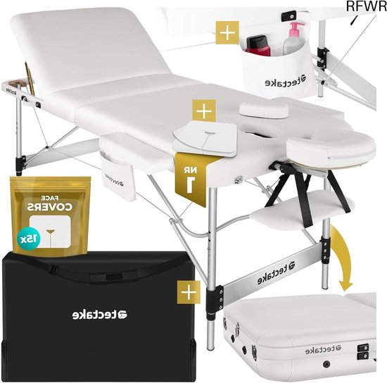 RFWR® Massagetafel met 5 cm dikke vulling - Aluminium frame - 230 kg ...