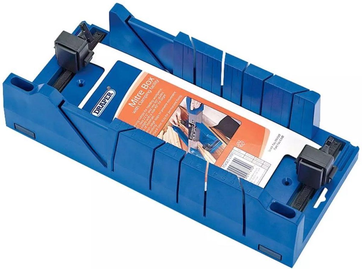 Draper Tools Expert Verstekbak met klemmen blauw 09789 | bol.com