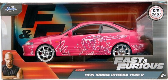 Jada Toys - Fast & Furious - 1995 Honda Integra Type R Pink - 1:24 | bol