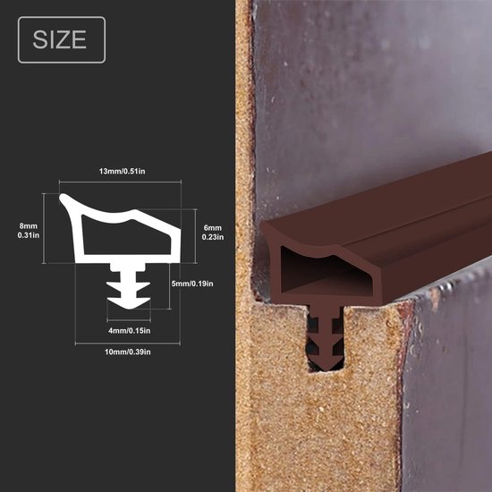 Door- en Raamafdichting - Anti-Stretch Rubber Seal voor Thuis - Garage ...