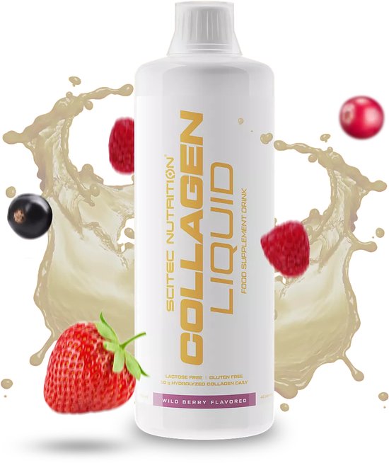 Scitec Nutrition - Collagen Liquid (1000 ml - Wild Berry) - vloeibaar - collageen - 40... | bol