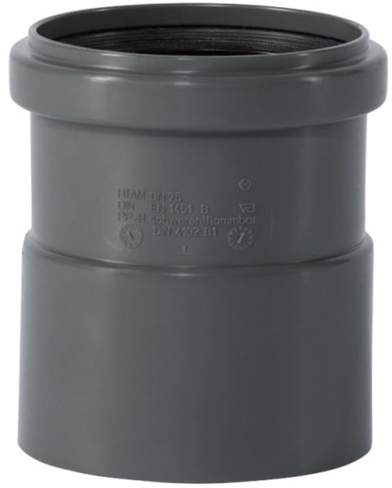 HTsafeAM Opsteekmof DN/OD 75, Afvoermof, HT Buis 75 Aansluiting | bol