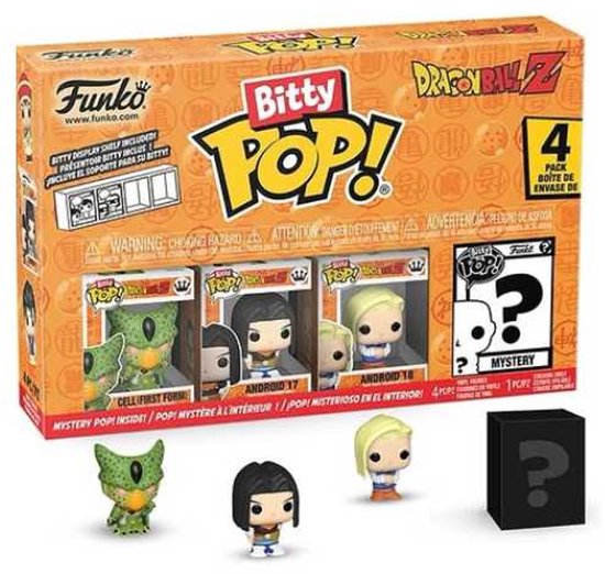 Funko Bitty Pop! Pop! Dragon Ball Z - Cell(First Form), Android 17 ...